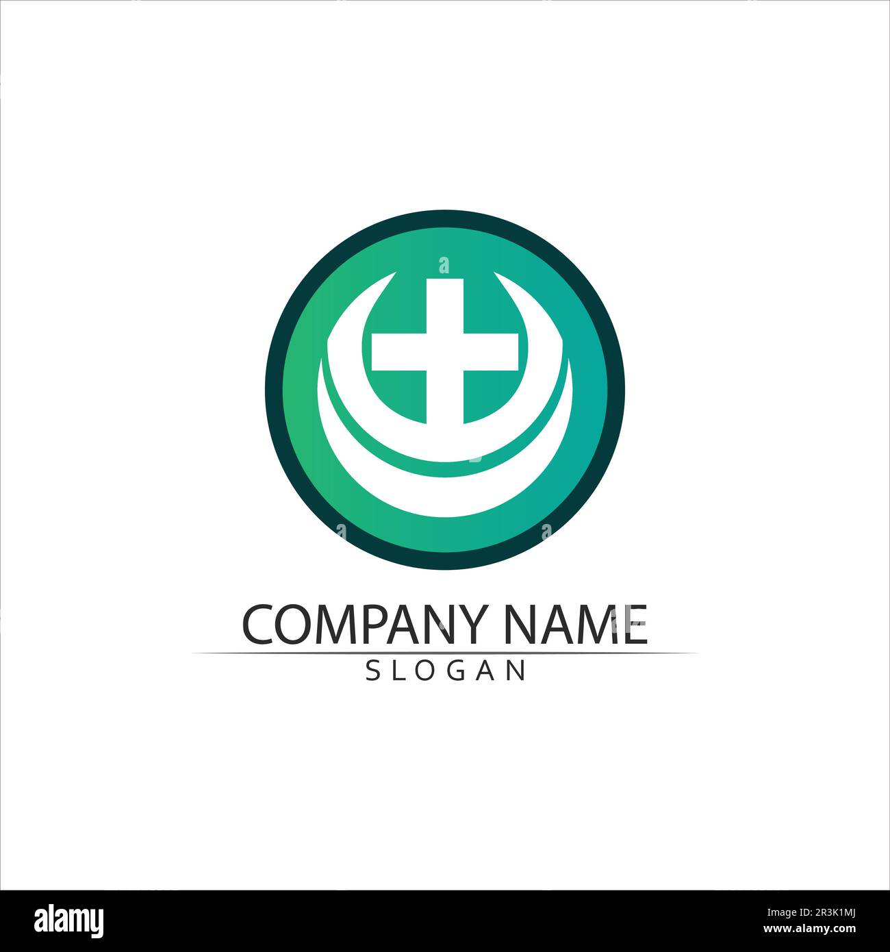 Health medical logo template hi-res stock photography and images - Alamy
