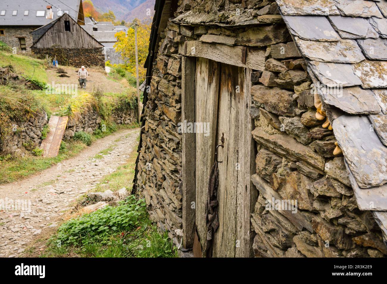 Bausen, valle de Aran, cordillera de los Pirineos, Spain, europe Stock ...