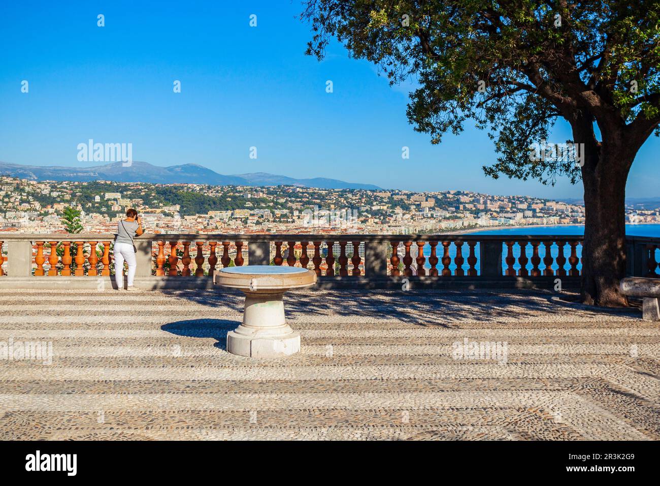 Tour bellanda tower viewpoint in Nice city, Cote d'Azur region in ...