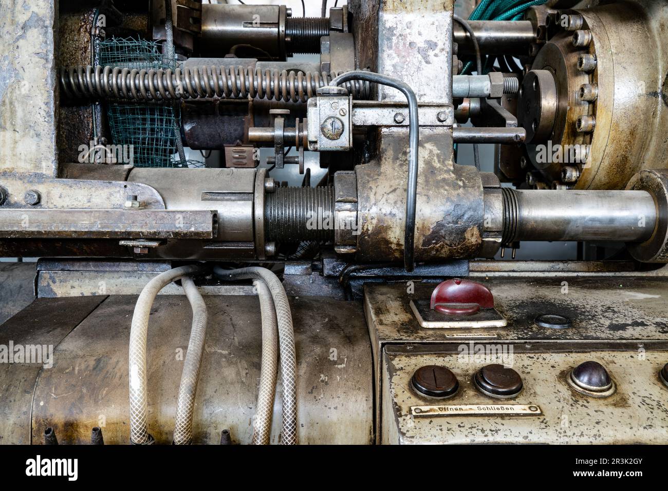 Injection molding machine in a former thermometer factory Stock Photo ...