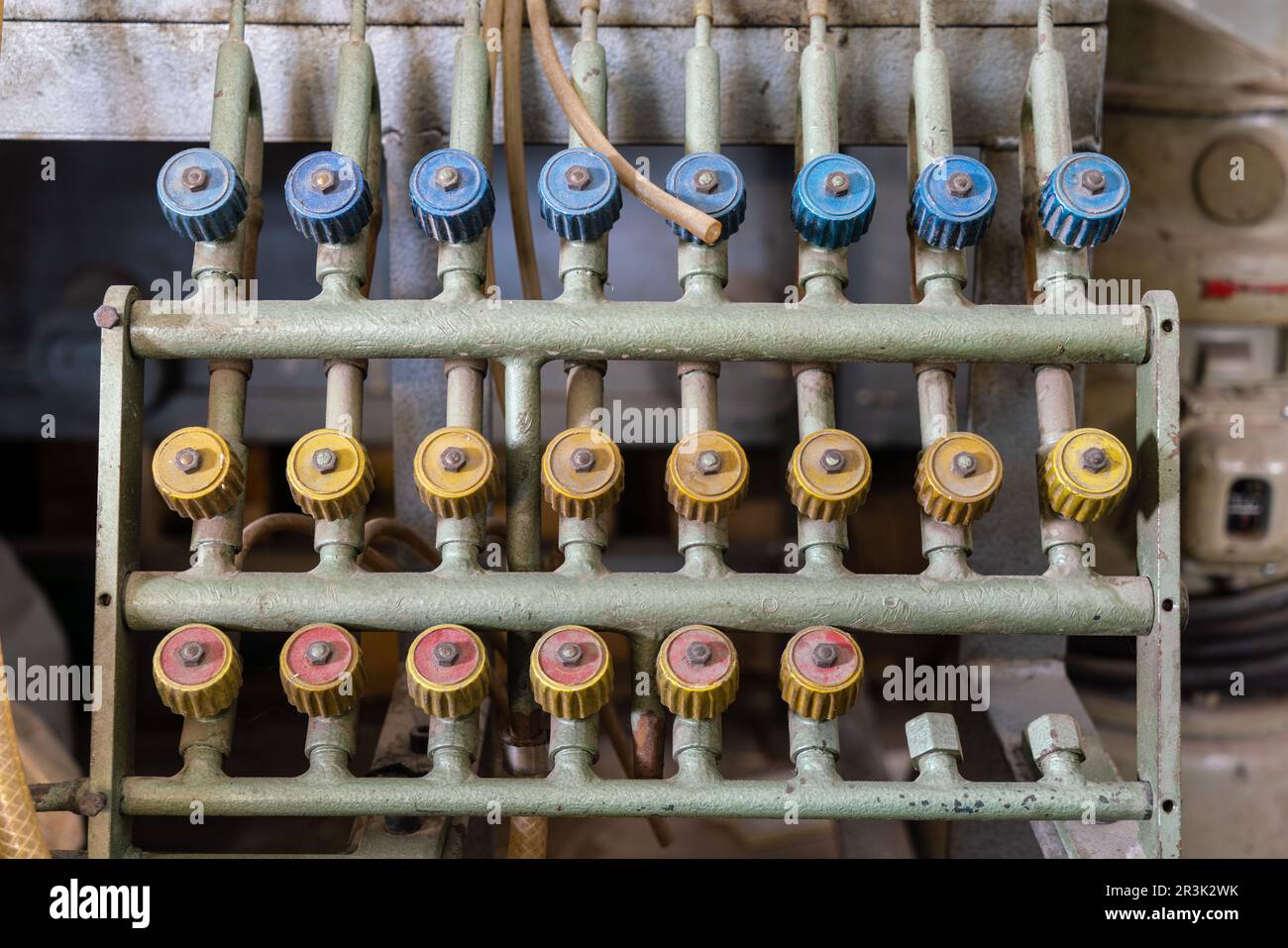 Injection molding machine in a former thermometer factory Stock Photo ...