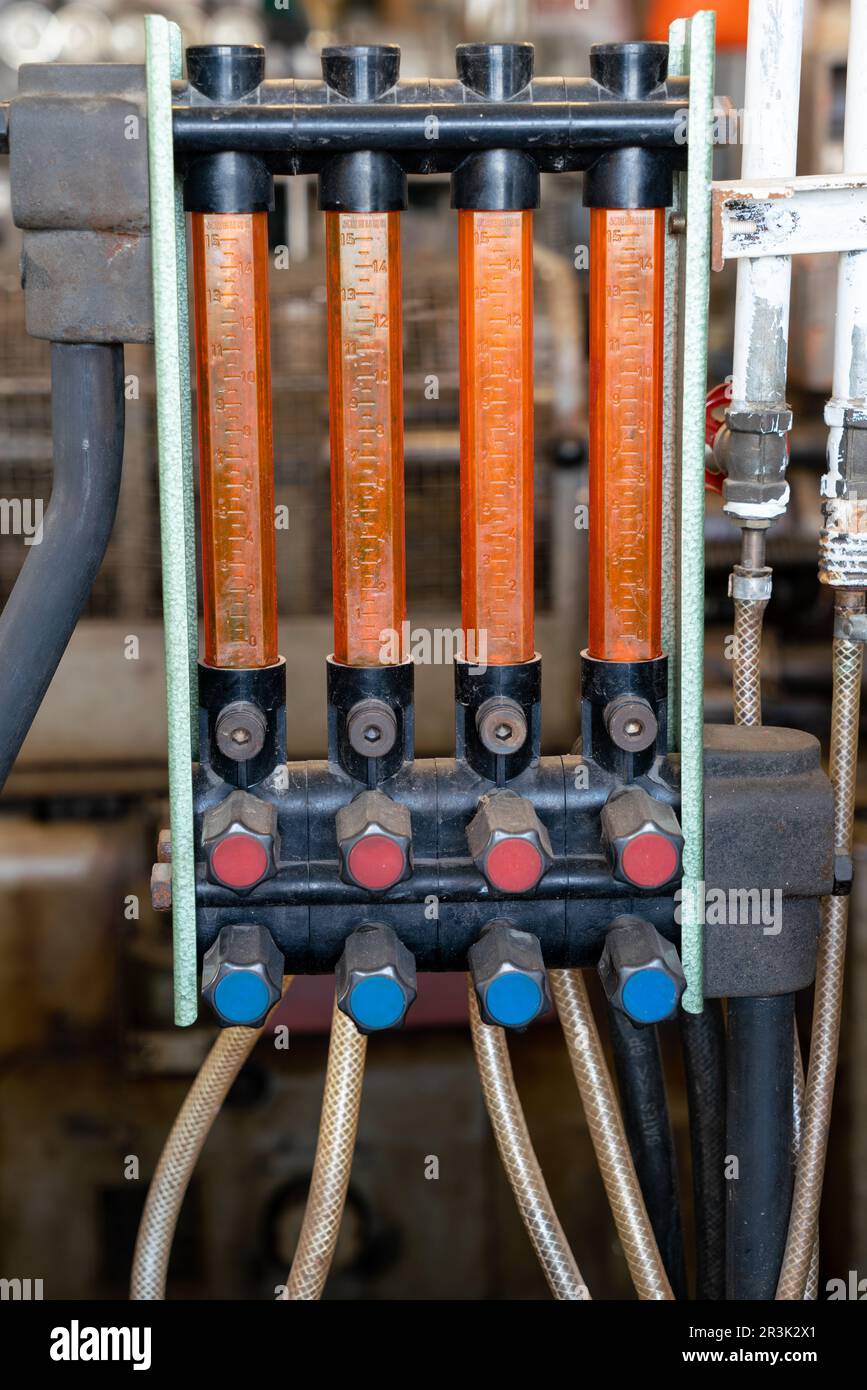 Injection molding machine in a former thermometer factory Stock Photo ...