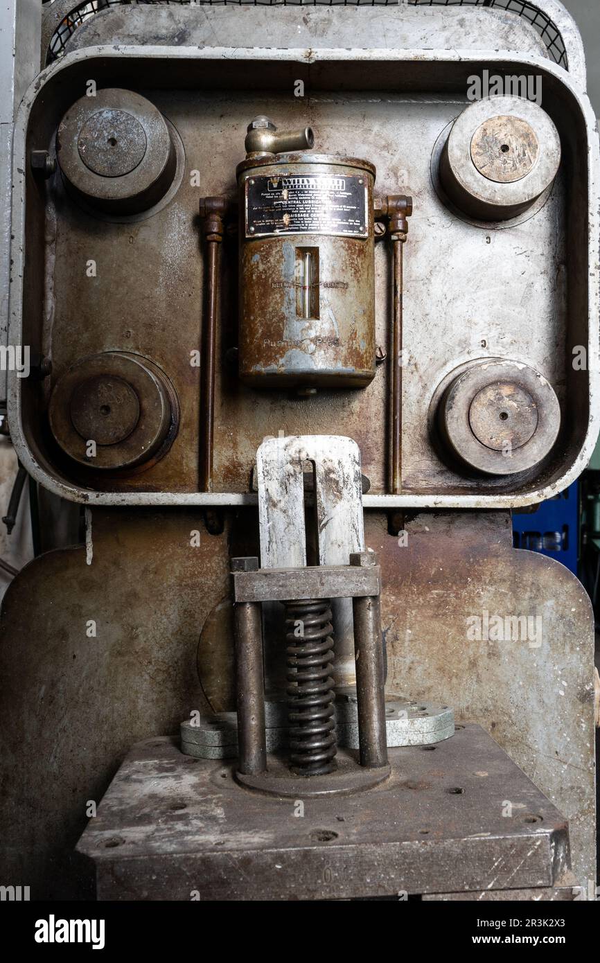 Injection molding machine in a former thermometer factory Stock Photo ...