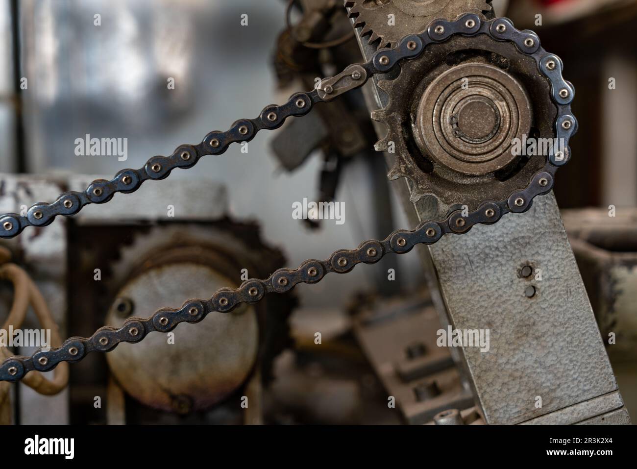 Injection molding machine in a former thermometer factory Stock Photo ...
