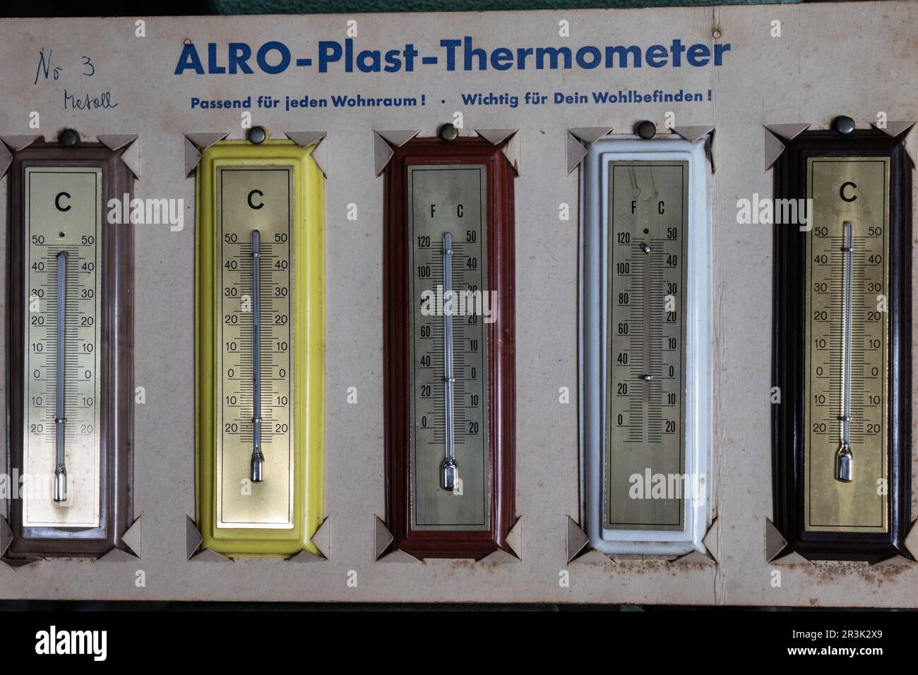 Products in a former thermometer factory Stock Photo - Alamy
