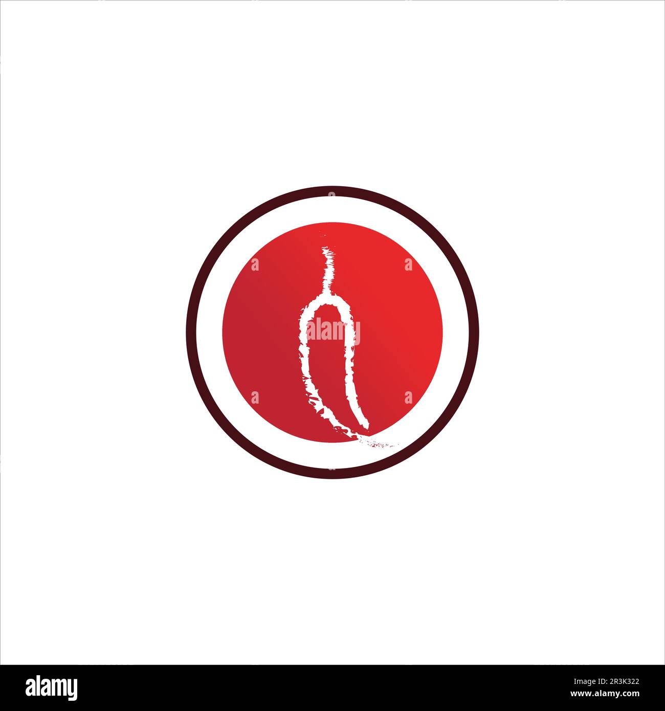 Red hot natural chili icon Template vector Illustration Stock Vector ...