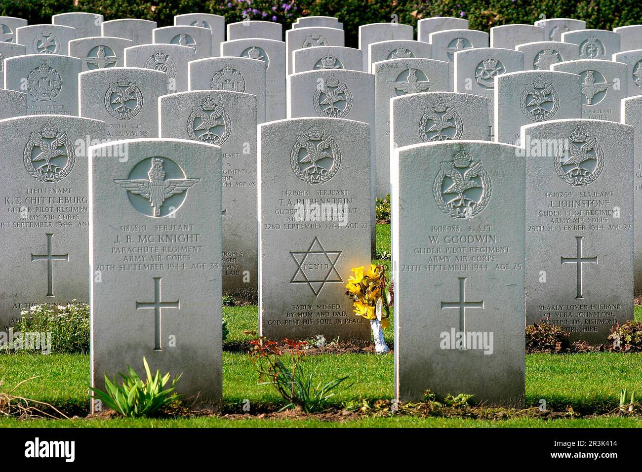 Netherlands, Oosterbeek. War cemetery. Victims of Operation Market ...