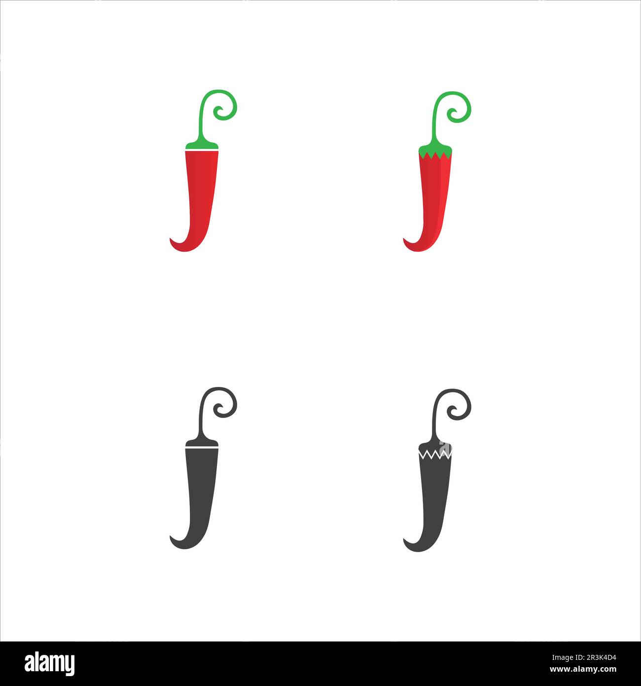 Red hot natural chili icon Template vector Illustration Stock Vector ...