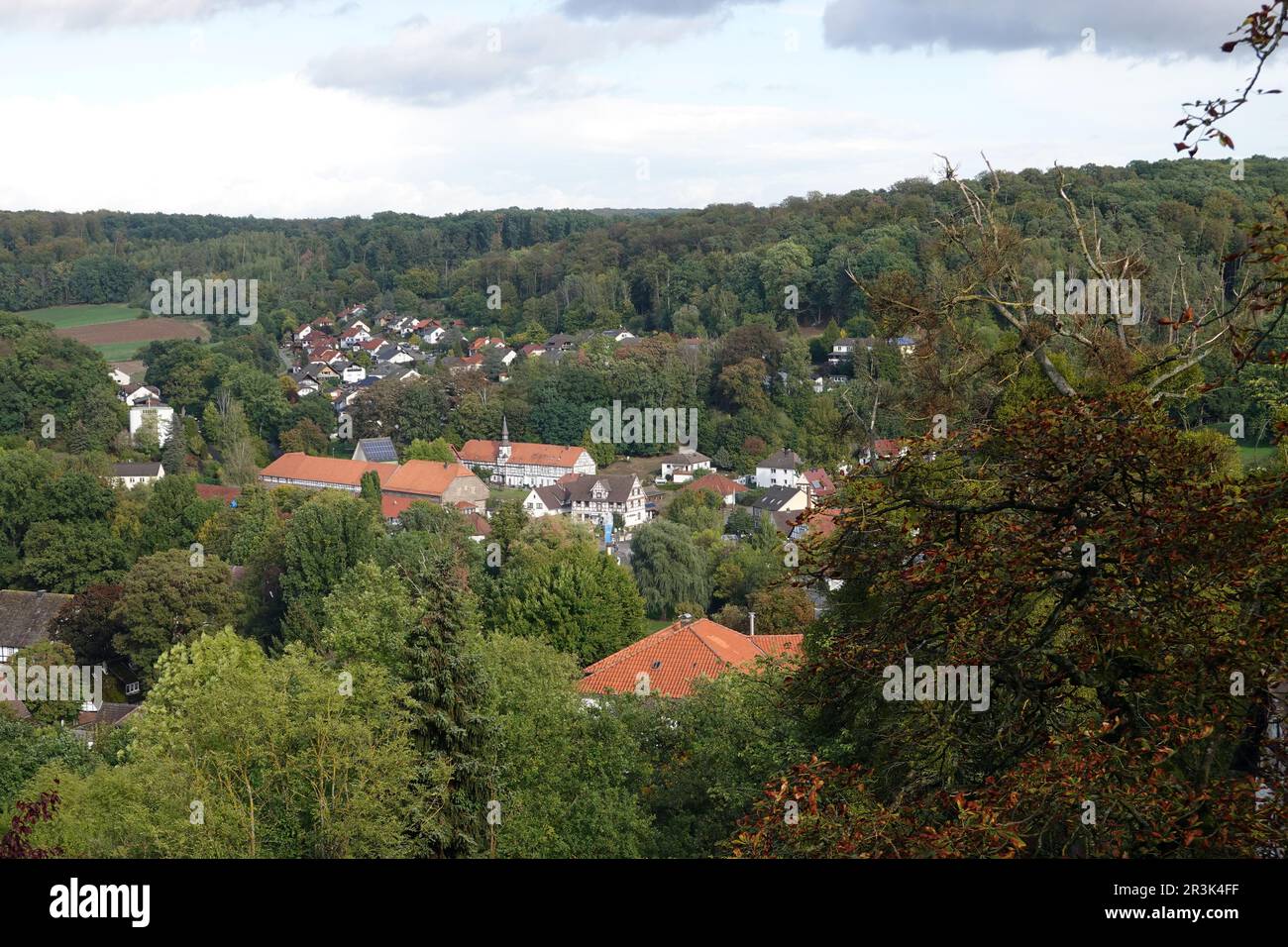 Trendelburg in the Diemel Valley Stock Photo - Alamy