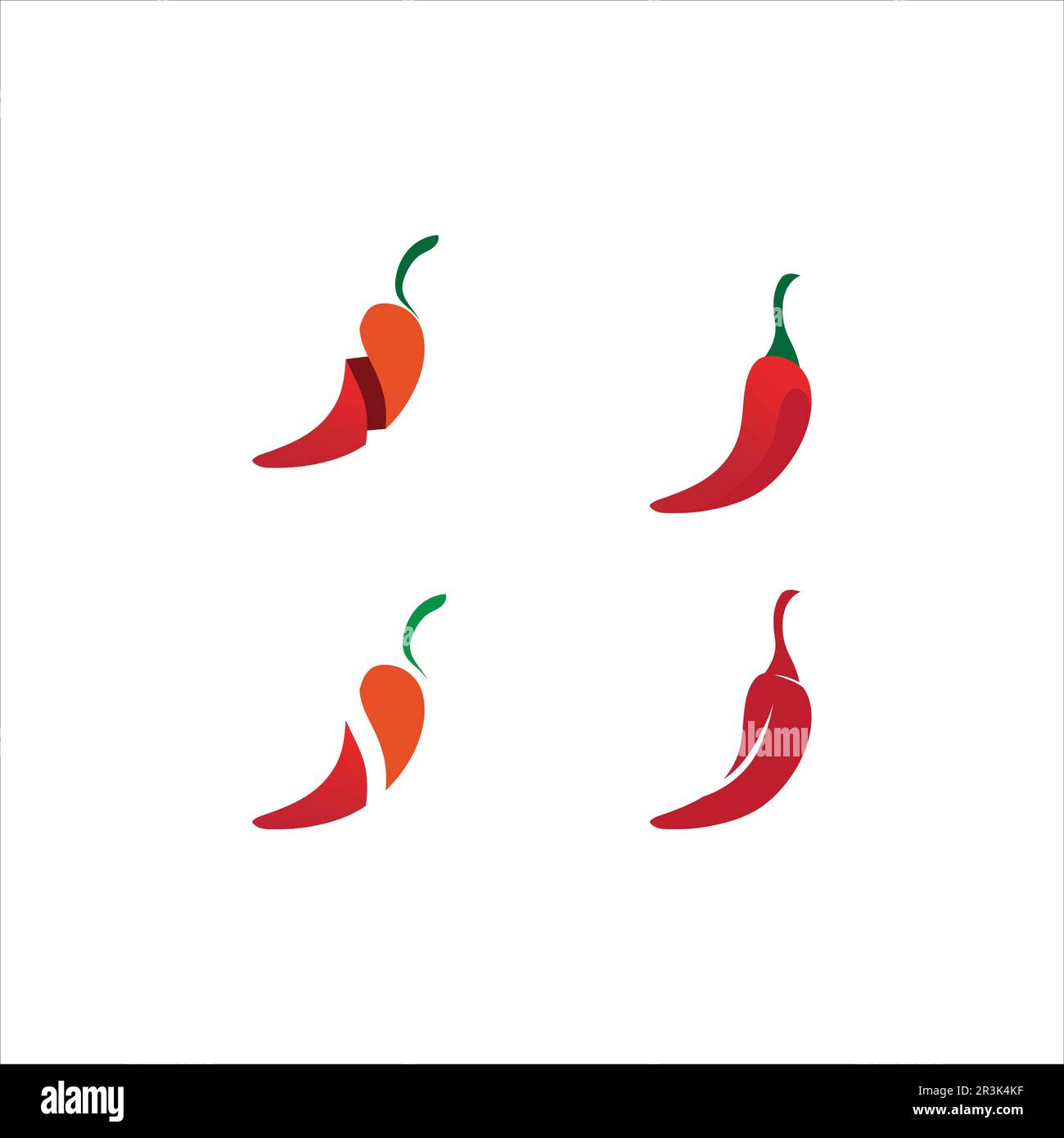 Red hot natural chili icon Template vector Illustration Stock Vector ...