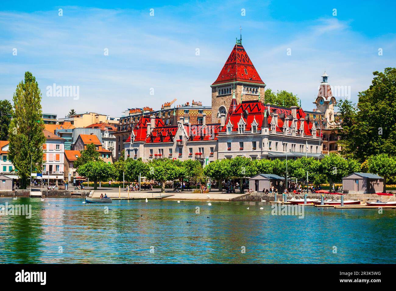 Chateau d'Ouchy or Castle of Ouchy is an old medieval castle in ...