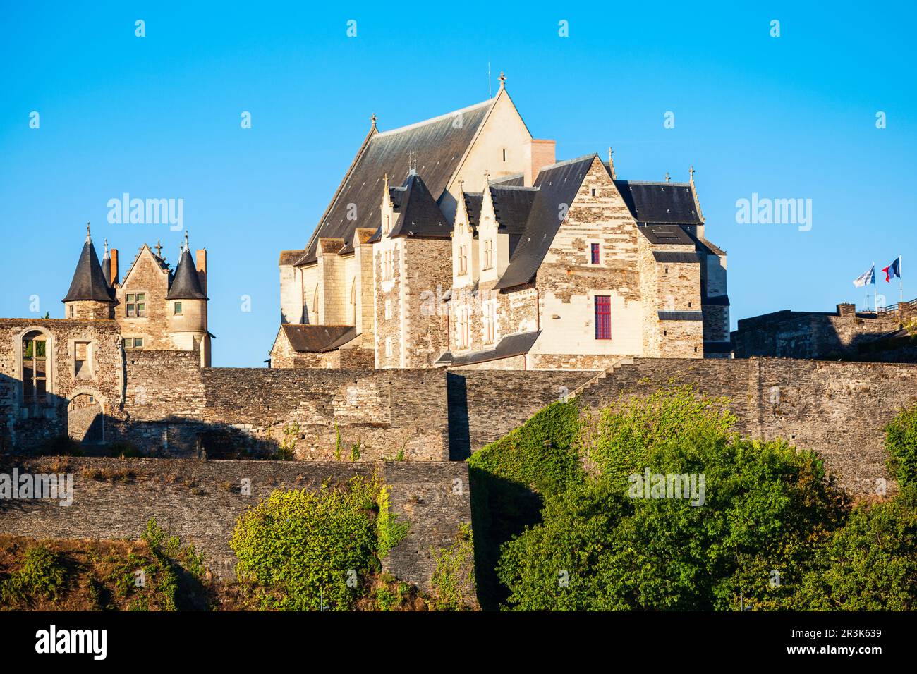 Chateau Angers is a castle in Angers city in Loire Valley, western in ...