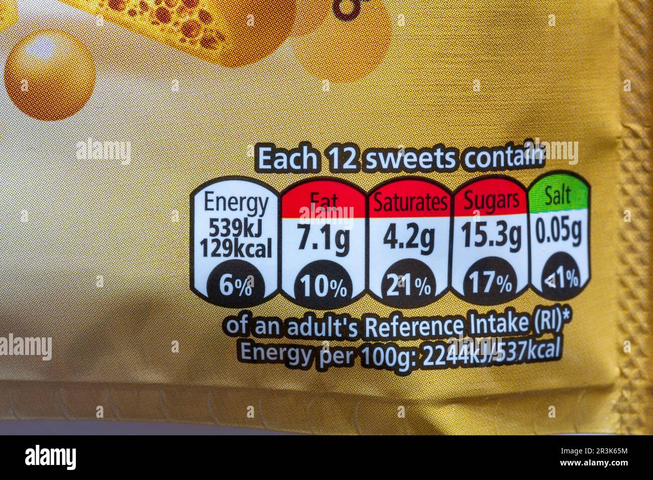 Nutritional information traffic lights system labelling colour coded ...
