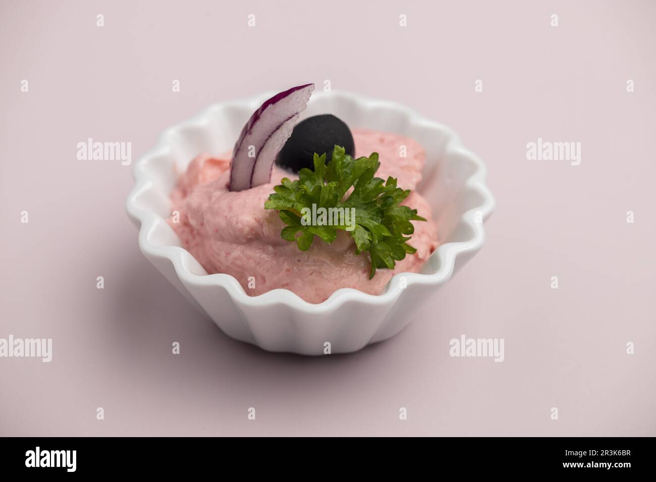 Greek taramas on pink Stock Photo - Alamy