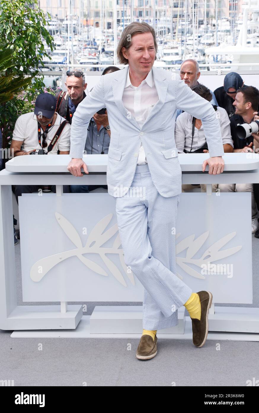 Director Wes Anderson poses for photographers at the photo call for the ...