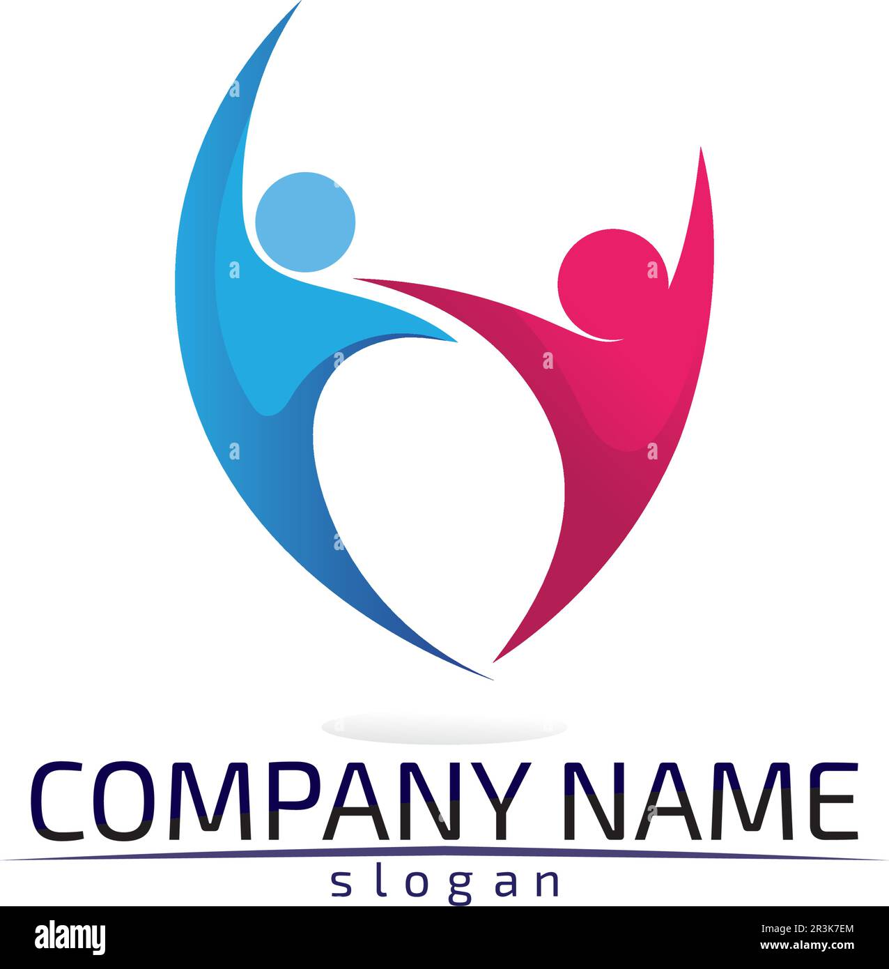 Community Care Logo People Icons In Circle Vector Concept Engagement ...