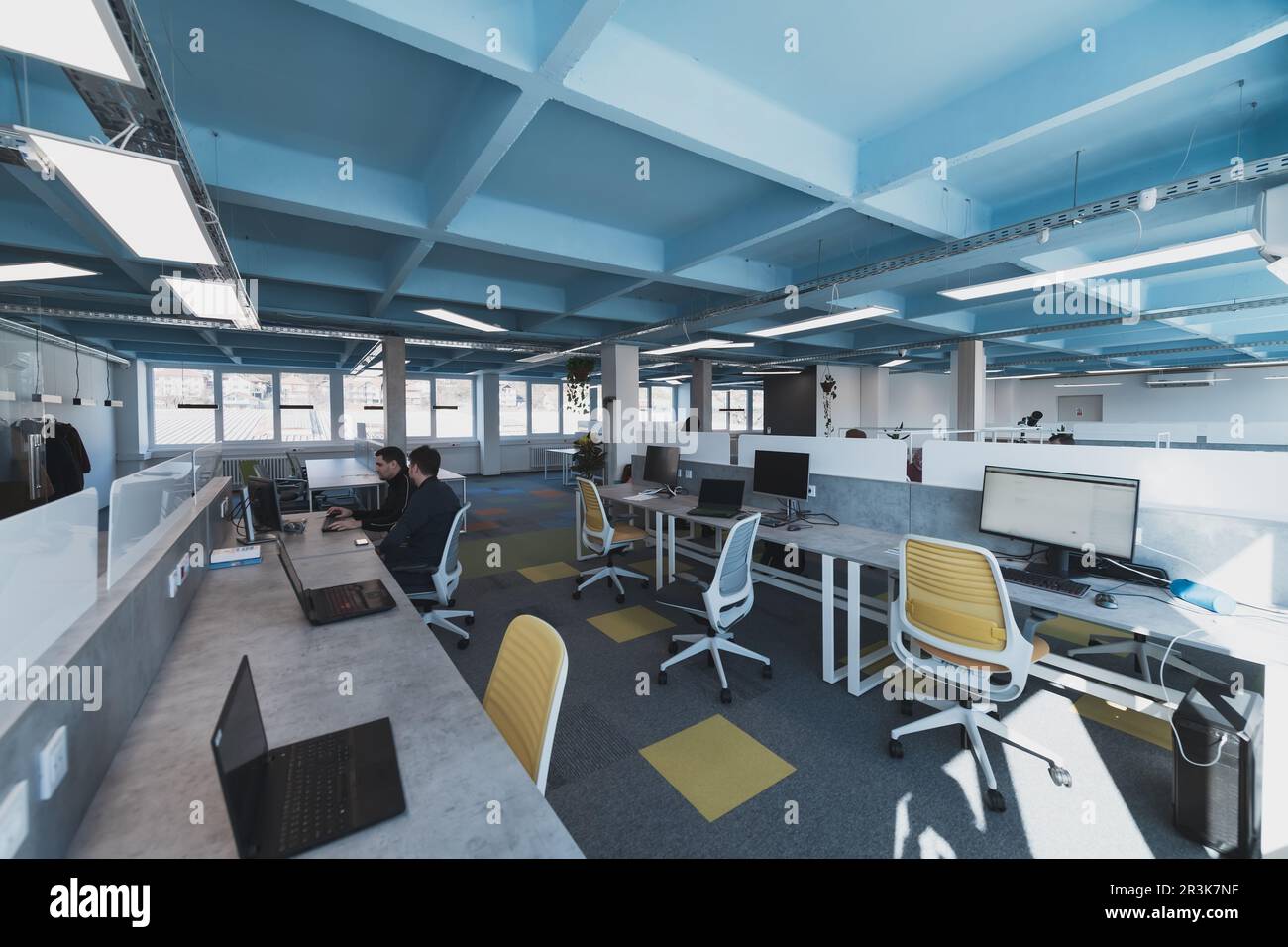 Photo of a modern office where programming, digital marketing and web ...
