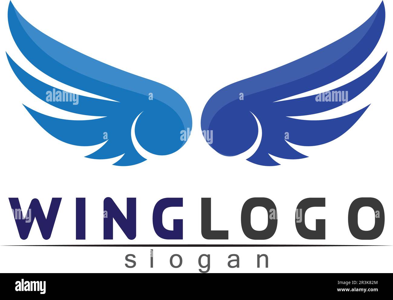 Wing bird falcon love logo Stock Vector Image & Art - Alamy