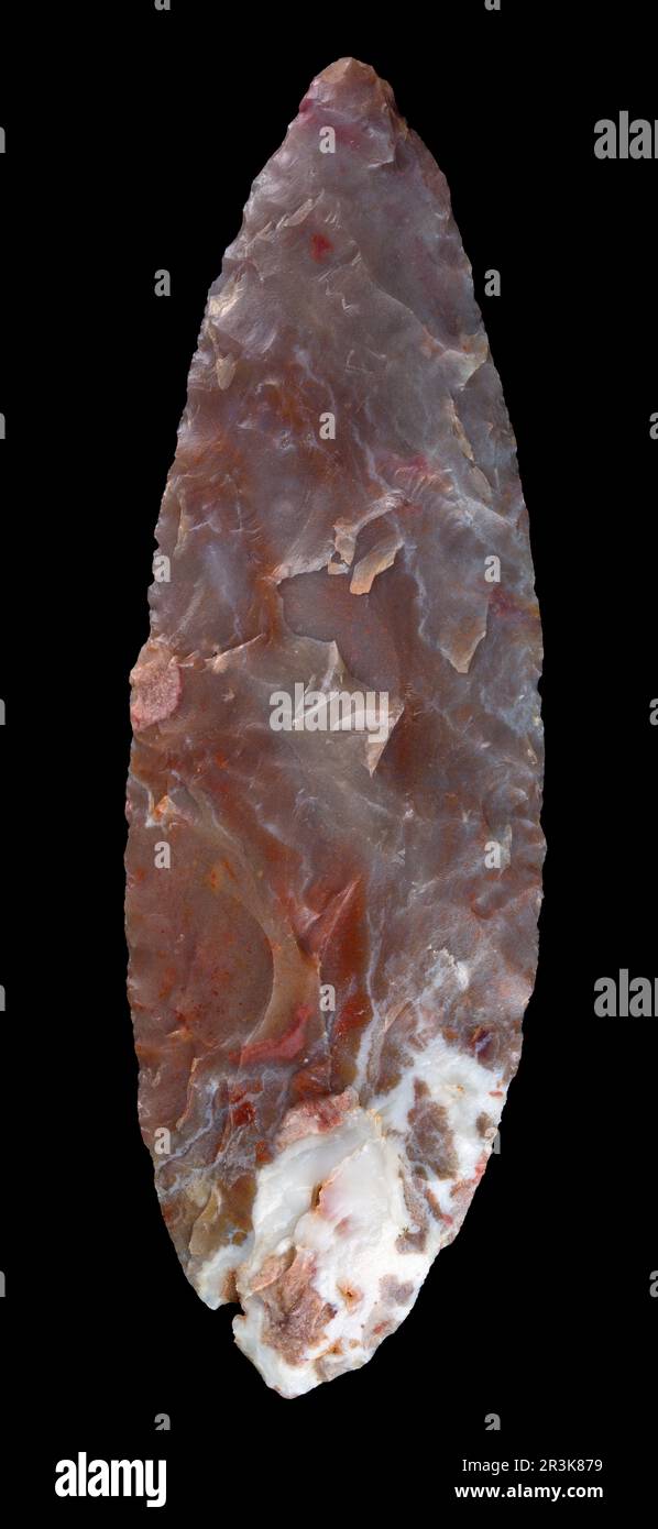 Point in chipped stone. Neolithic period. North Africa. 11,5 cm Stock ...