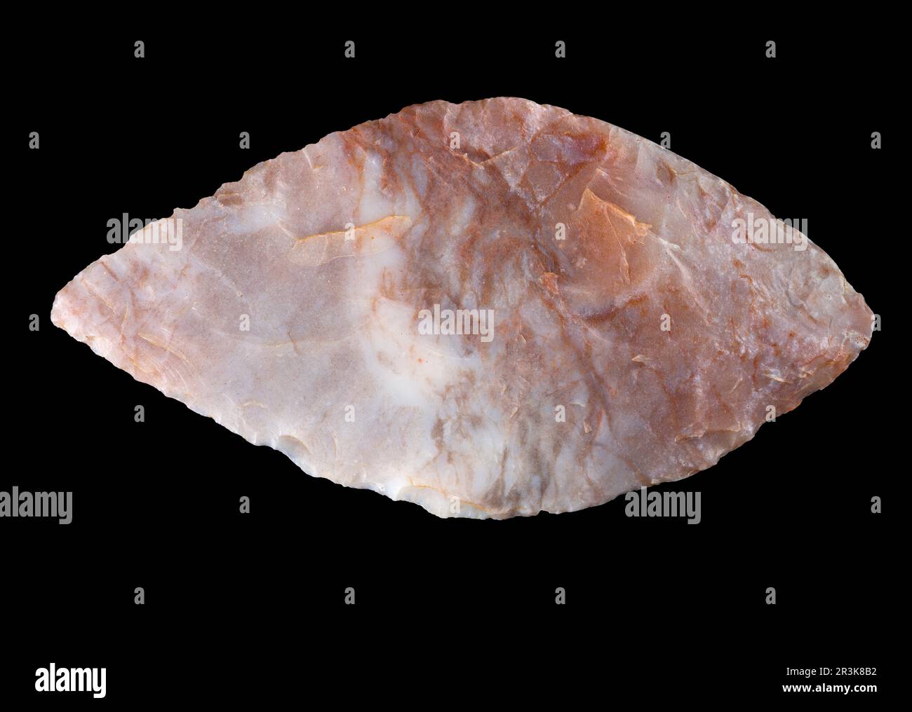 Point in the shape of a laurel leaf in cut stone. Neolithic period ...