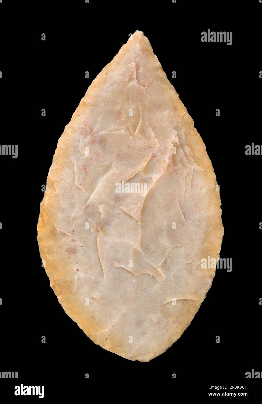 Point in the shape of a laurel leaf in cut stone. Neolithic period ...