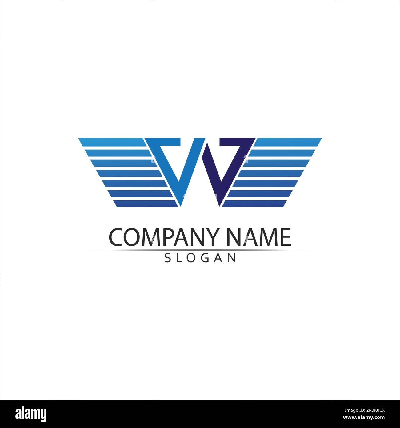 W Letter Logo Template vector illustration design Stock Vector Image ...