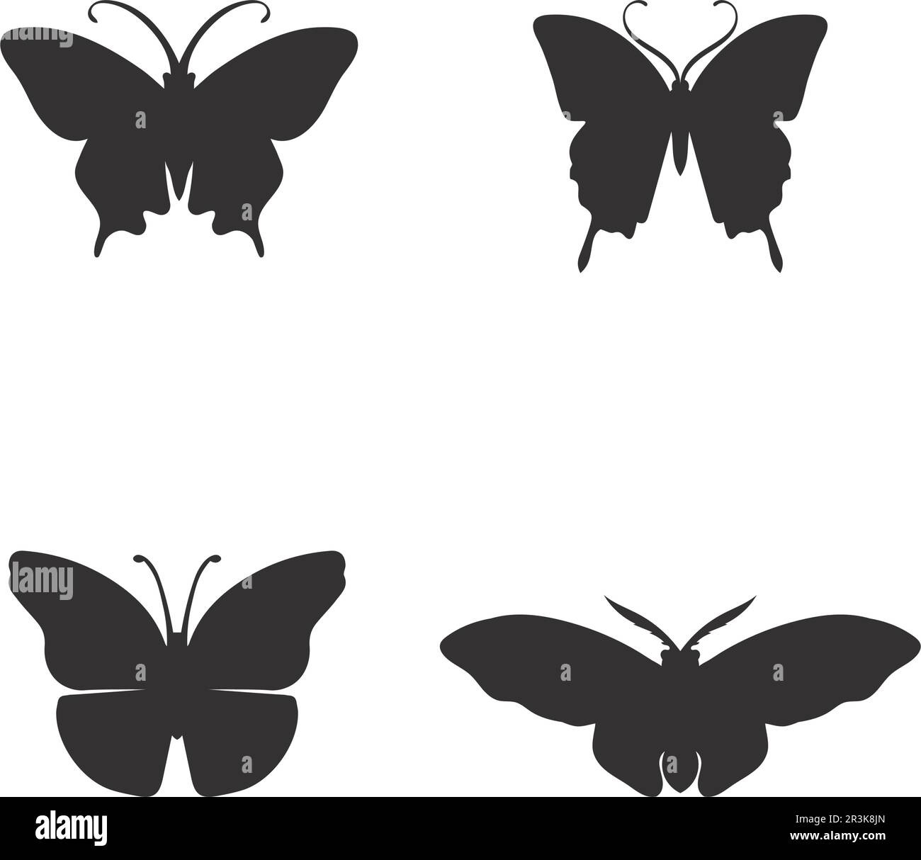 Vector Butterfly conceptual simple colorful icon Logo Vector Animal ...