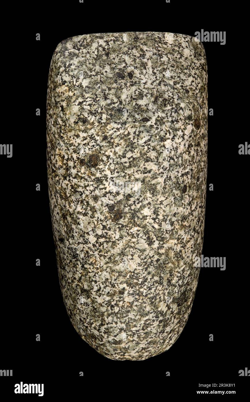 Polished gneiss axe. North Africa, Neolithic. 6,5cm Stock Photo - Alamy