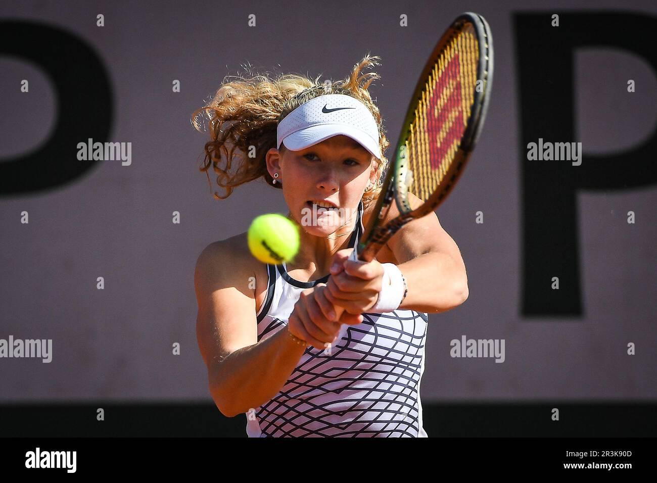 Paris, France - May 24, 2023, Mirra ANDREEVA of Russia during the third ...