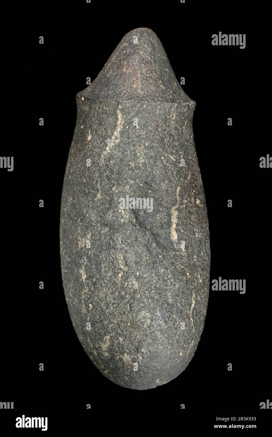 Basalt Throat Axe. Neolithic period. North Africa. 26cm Stock Photo - Alamy