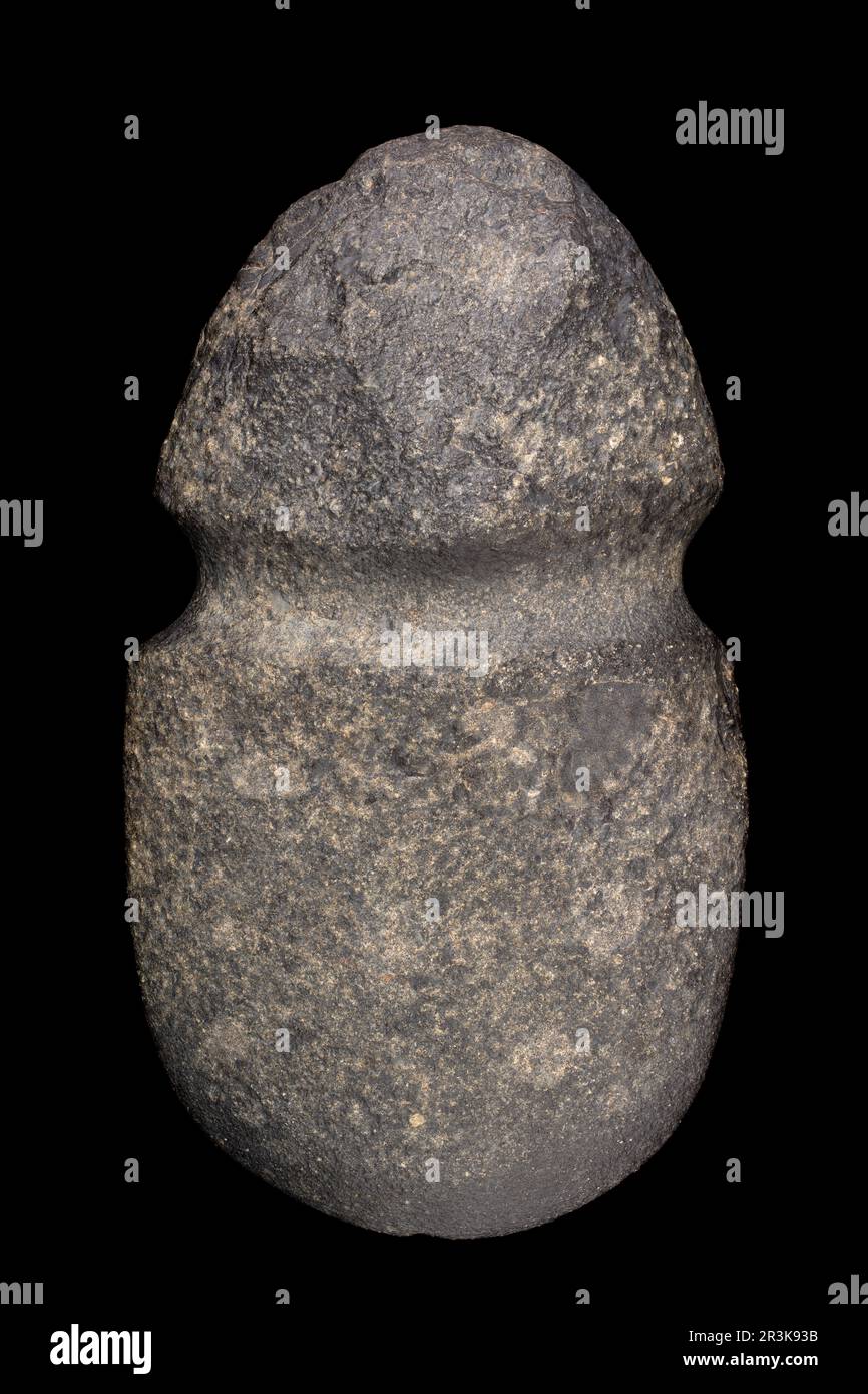 Heavy throated axe. Basalt. North Africa, Tilemsi, Neolithic. 21cm ...