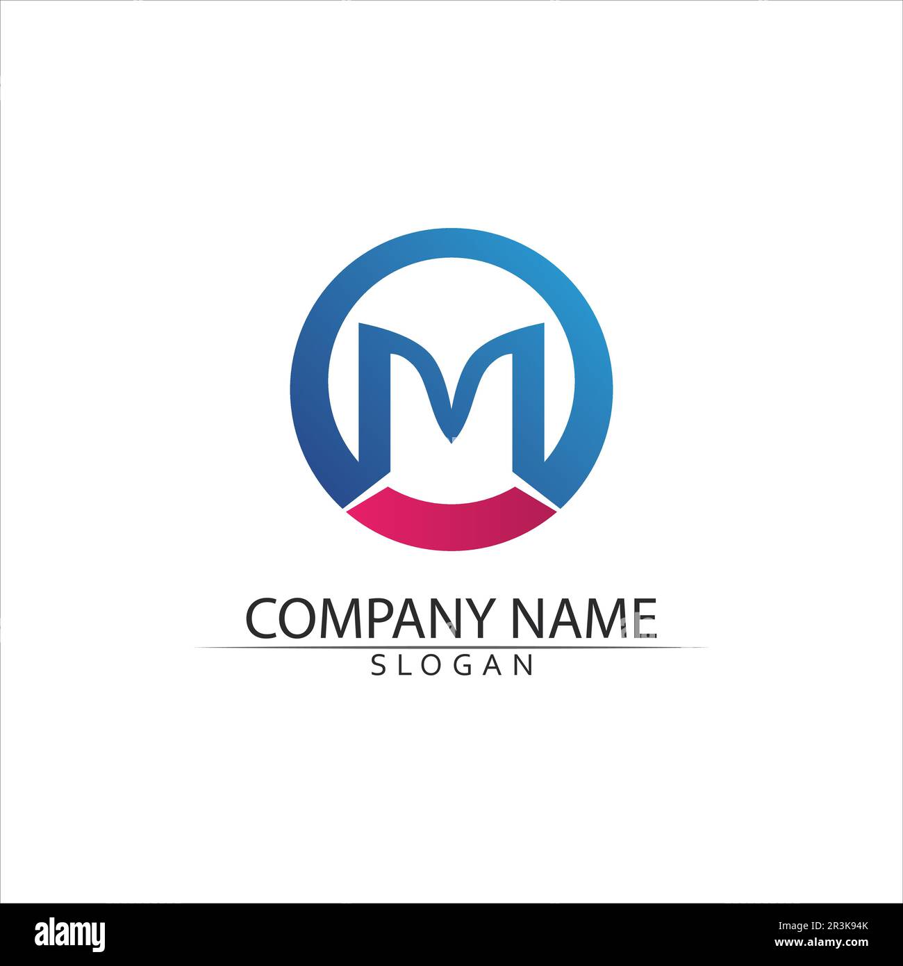 Letter m elegant logo hi-res stock photography and images - Alamy