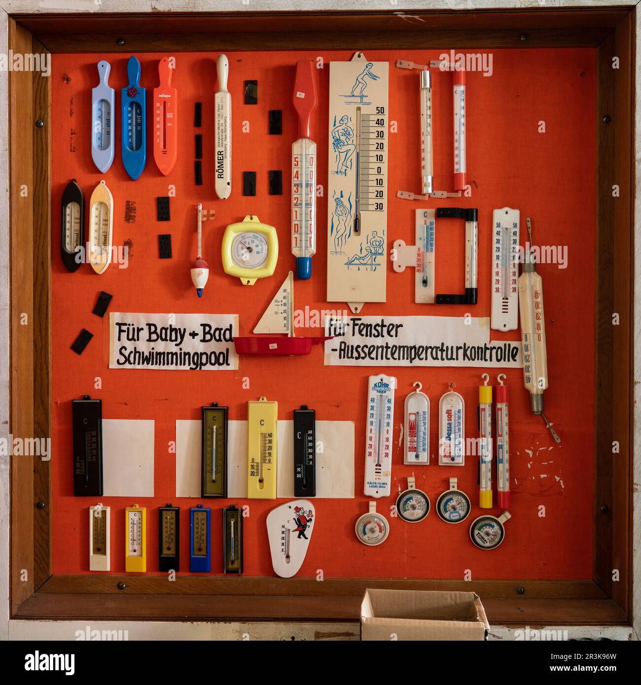 Products in a former thermometer factory Stock Photo - Alamy