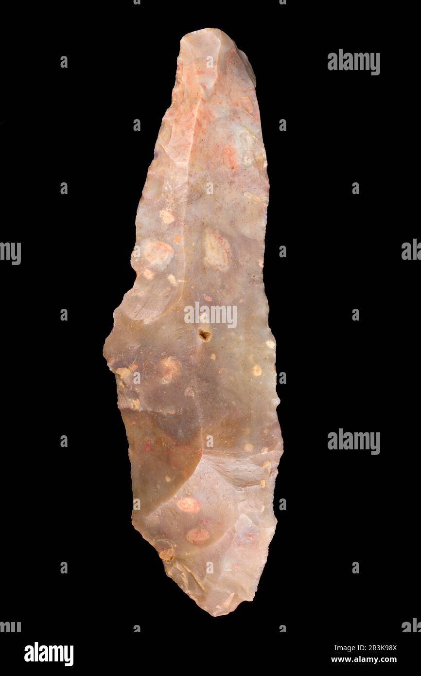 Stone knife. Neolithic period. North Africa. 15,2 cm Stock Photo - Alamy