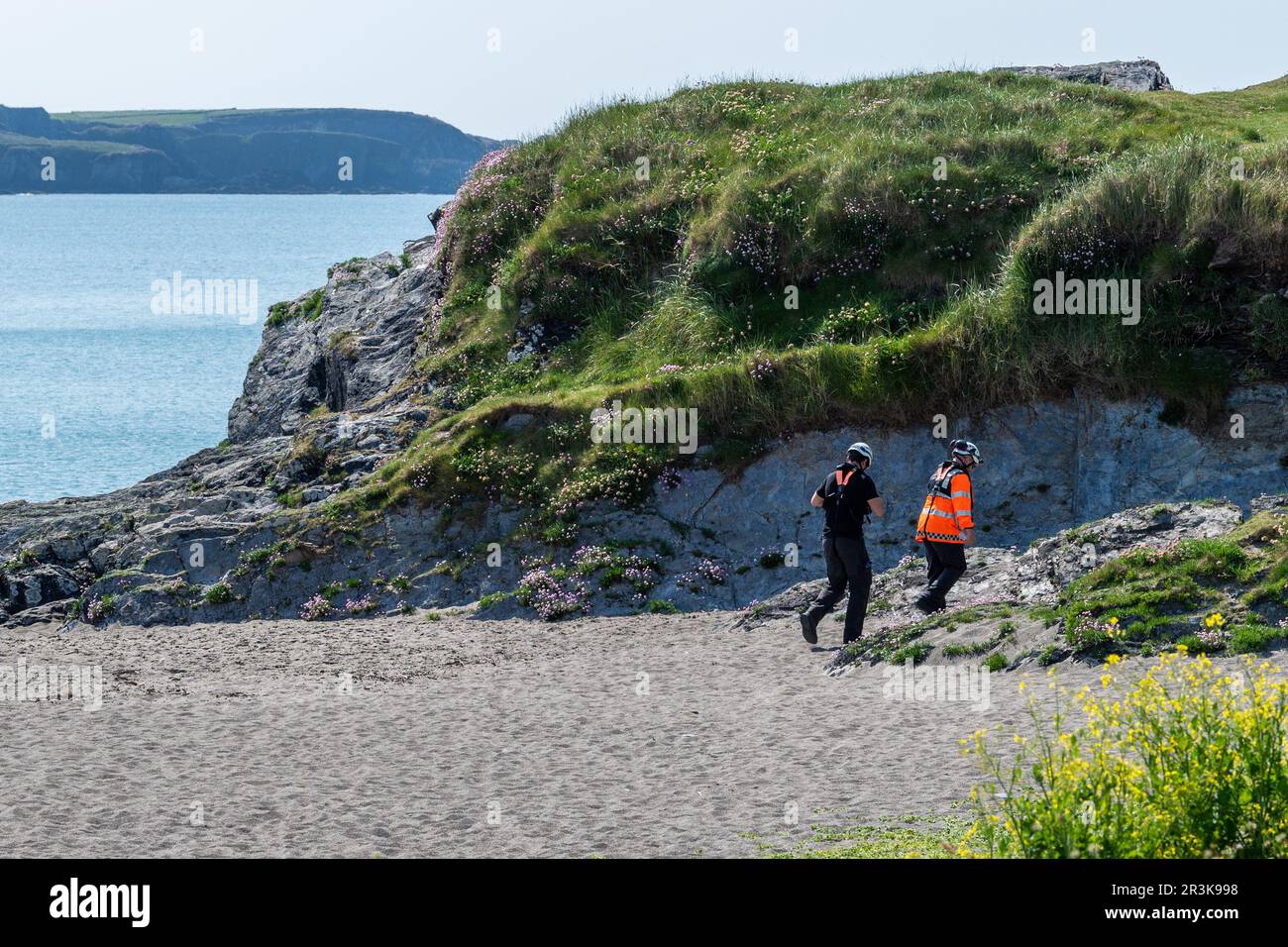 Long Strand, West Cork, Ireland. 24th May, 2023. Gardai and Coast Guard ...