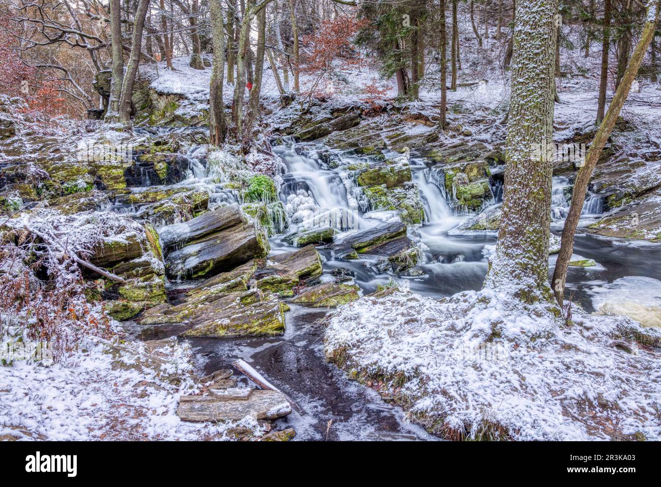 Selke waterfall in the Selke Valley Harz Mountains Stock Photo - Alamy
