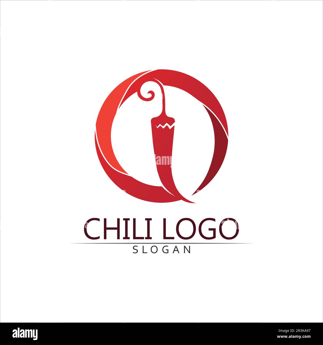 Red hot natural chili icon Template vector Illustration Stock Vector ...