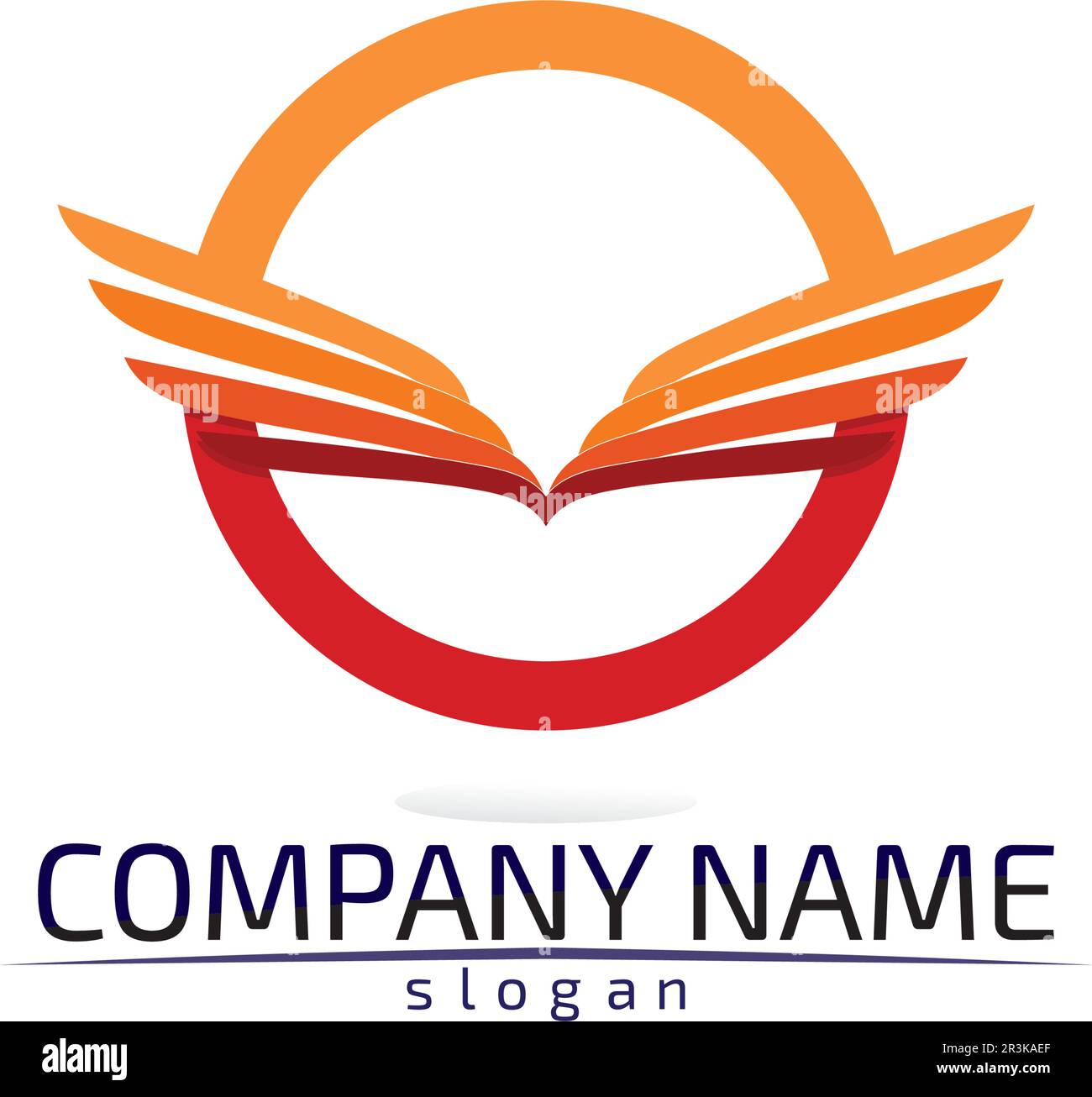 Falcon Wings Logo Template vector icon logo design Stock Vector Image ...