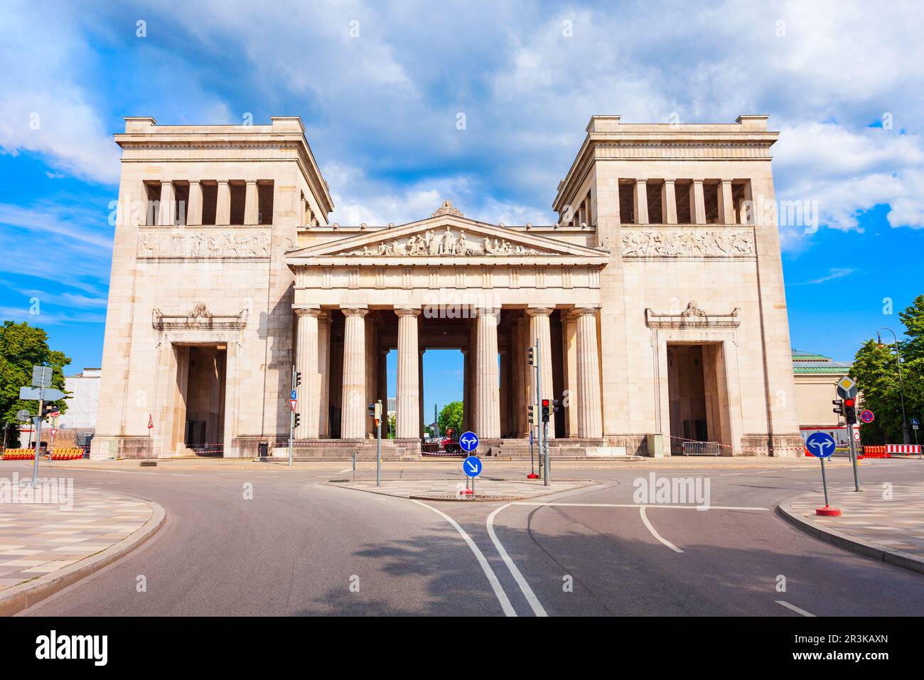 The Propylaea is a city gate at the west side of Konigsplatz street in ...