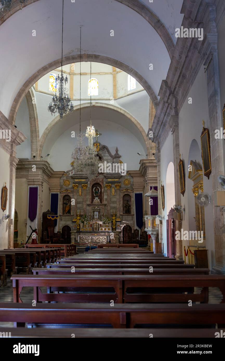 Yucatan cathedral interior hi-res stock photography and images - Alamy