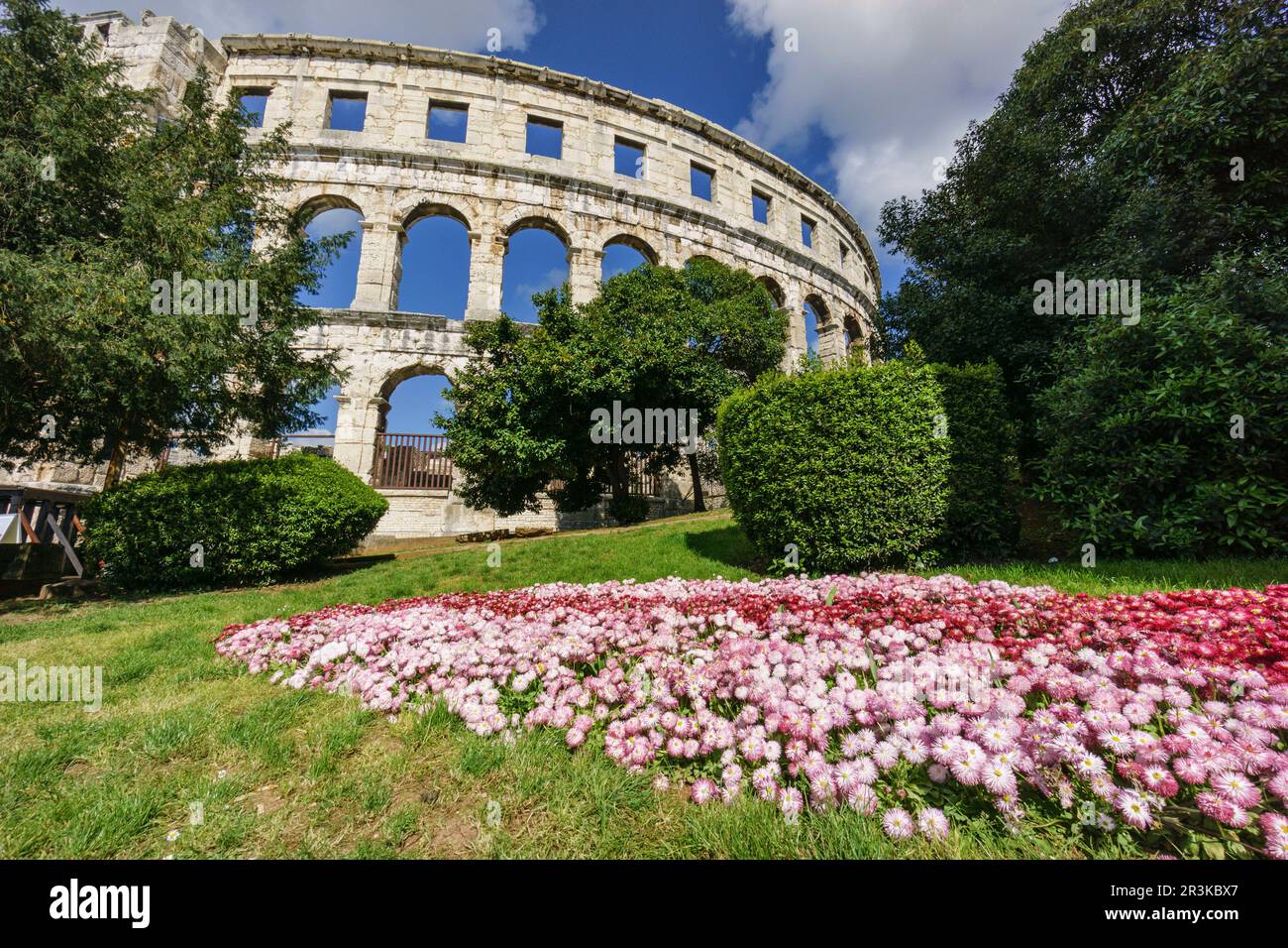 anfiteatro de Pula, Pula, peninsula de Istria, Croacia, europa Stock ...