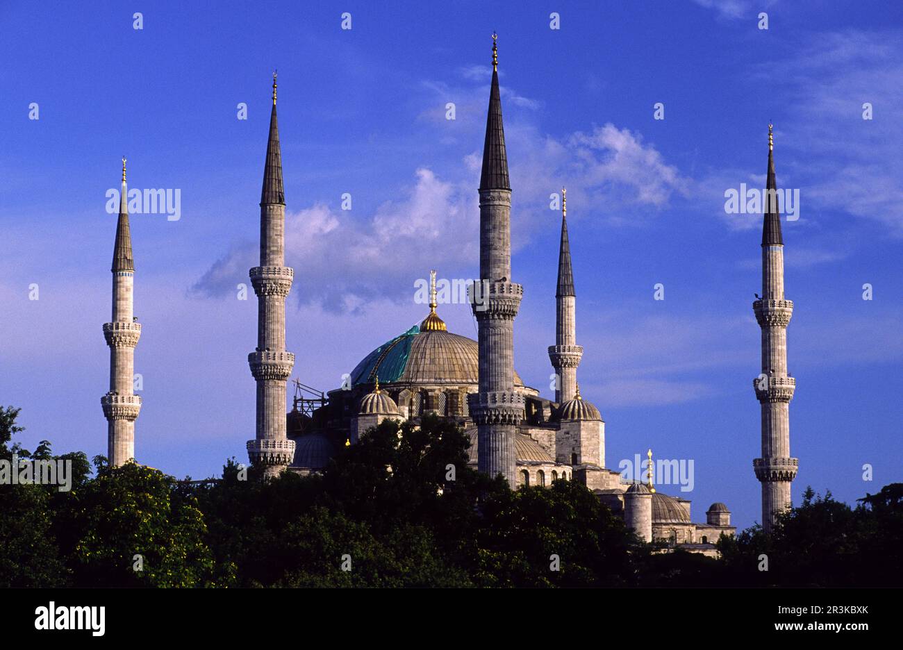 Blue Mosque (Sultan Ahmeth Camii) year 1616, Istanbul, Turkey, Asia ...