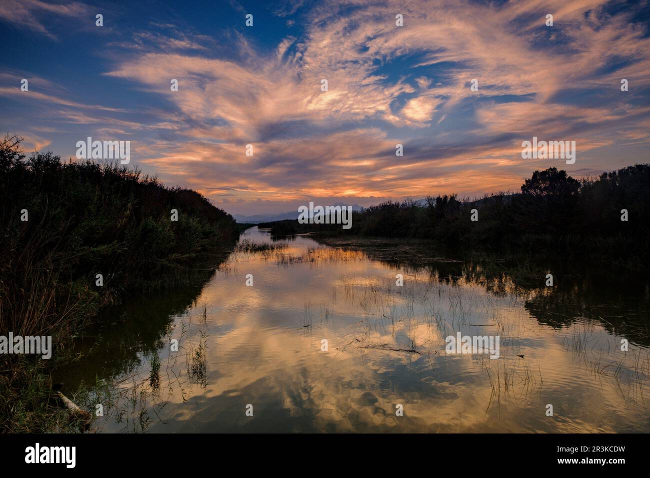 canal des Sol, Albufera de Mallorca Natural Park, municipalities of ...