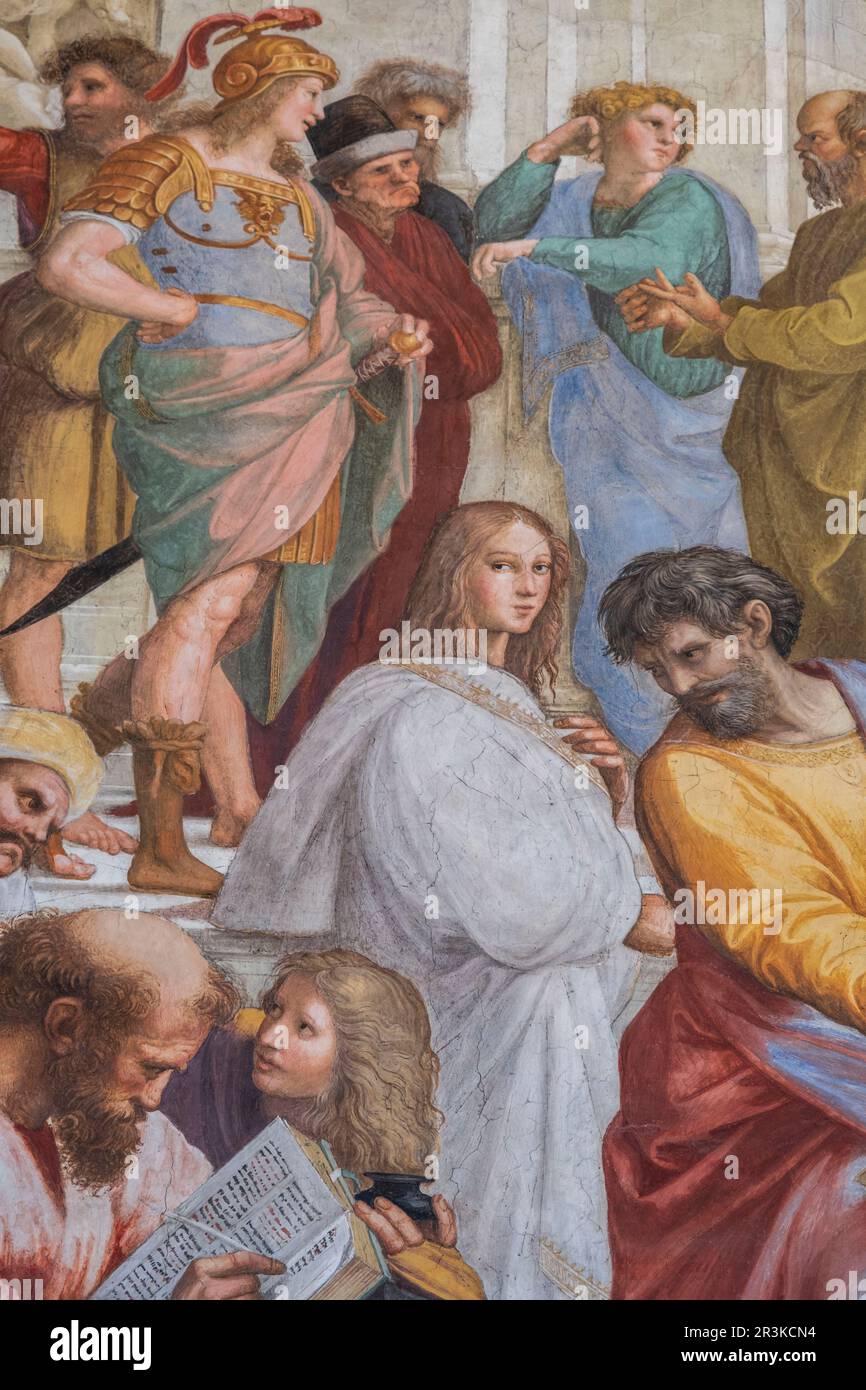 Seal's stay, Hypatia at the school of Athens, Musei Vaticani, State of ...