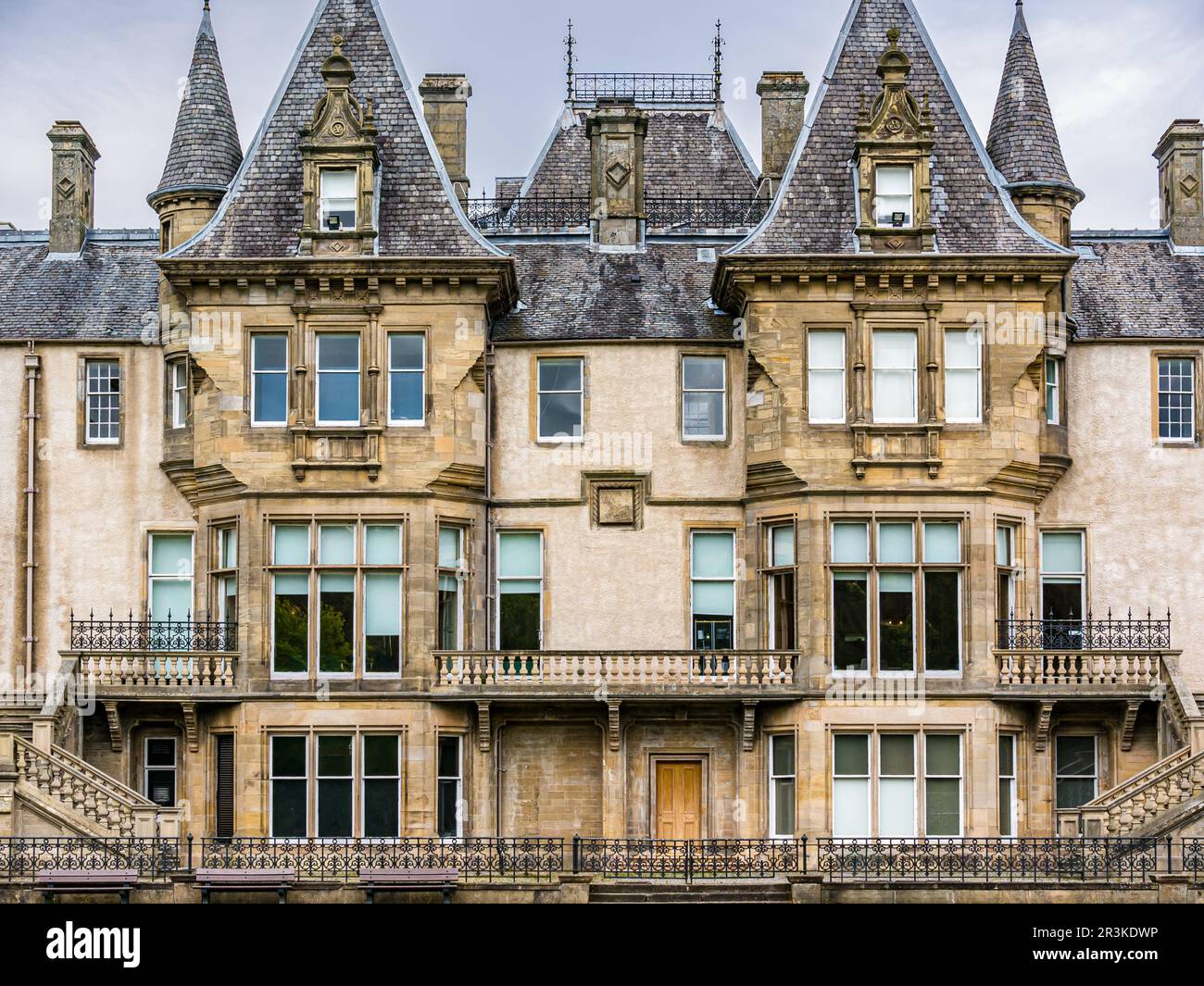 View of Callendar House, a Scots baronial and French renaisssance style ...