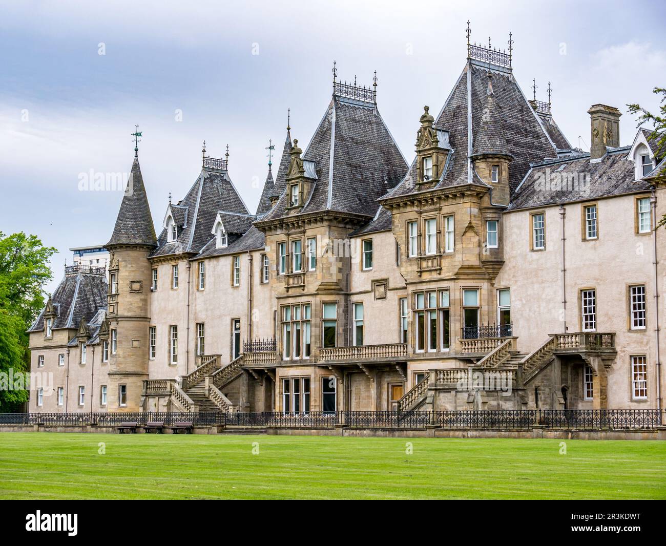 View of Callendar House, a Scots baronial and French renaisssance style ...