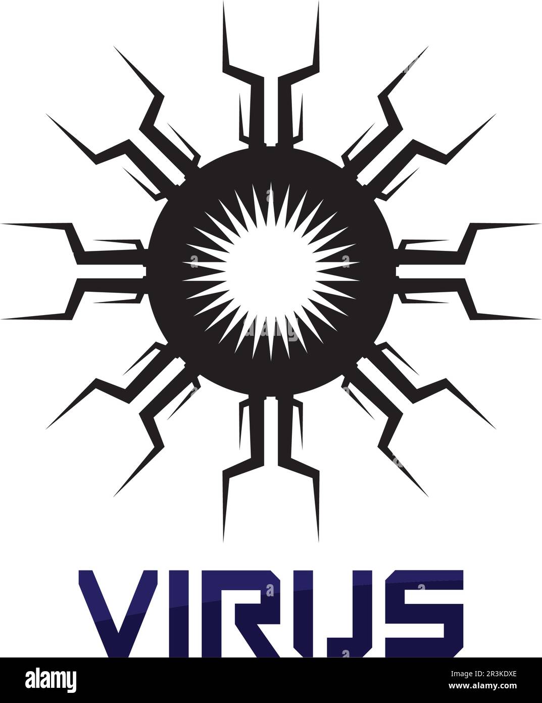 virus corona virus vector and mask design logo viral vector and design ...
