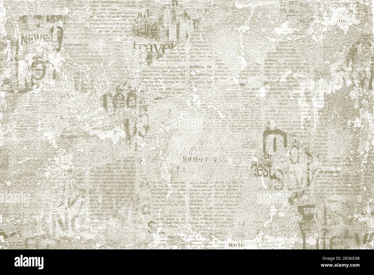 Newspaper paper grunge aged newsprint pattern background. Vintage old ...