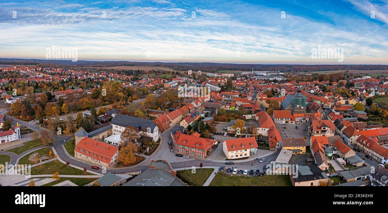 Aerial view harzgerode in hi-res stock photography and images - Alamy