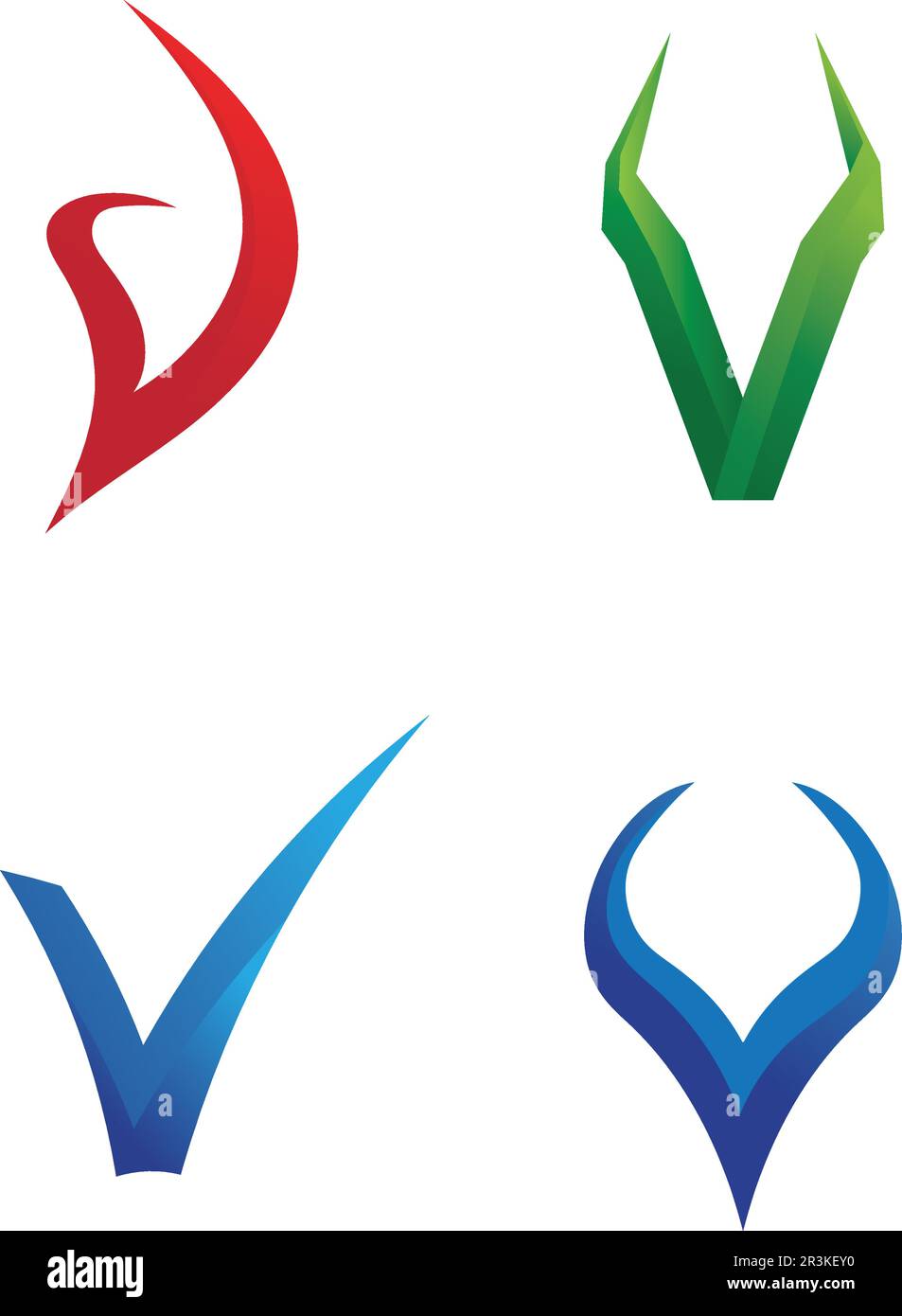 V logo corporate design vector V letters business logo and symbols ...